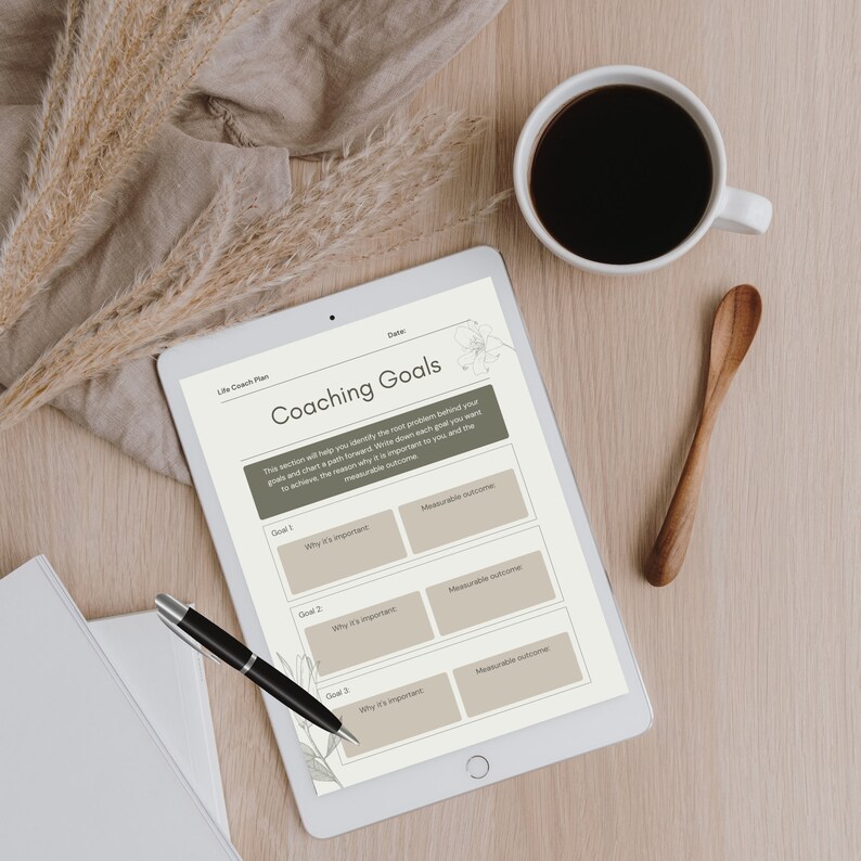 Coaching Worksheet Template, Coaching Tools, Coaching Templates,coach ...