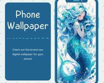 Dreaming Woman Phone Wallpaper Digital Download High Resolution iPhone ...