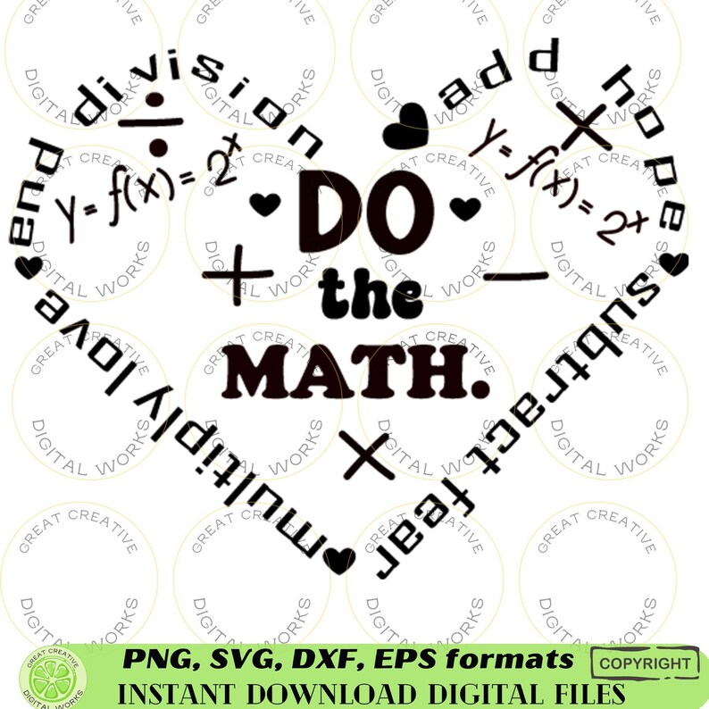 Do The Math SVG, Math SVG, Para svg, Math Shirts SVG, Mathematics svg ...