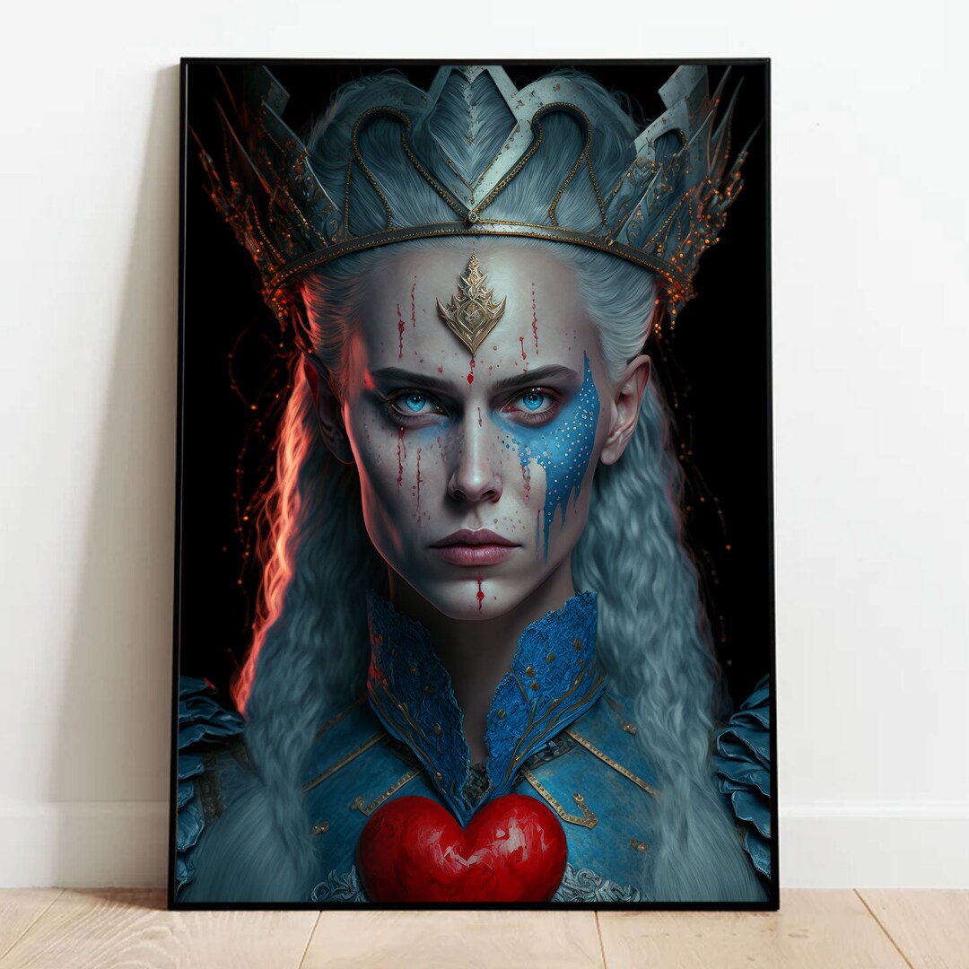 Viking Queen of Hearts - Gothic Home Decor - Downloadable Artwork ...
