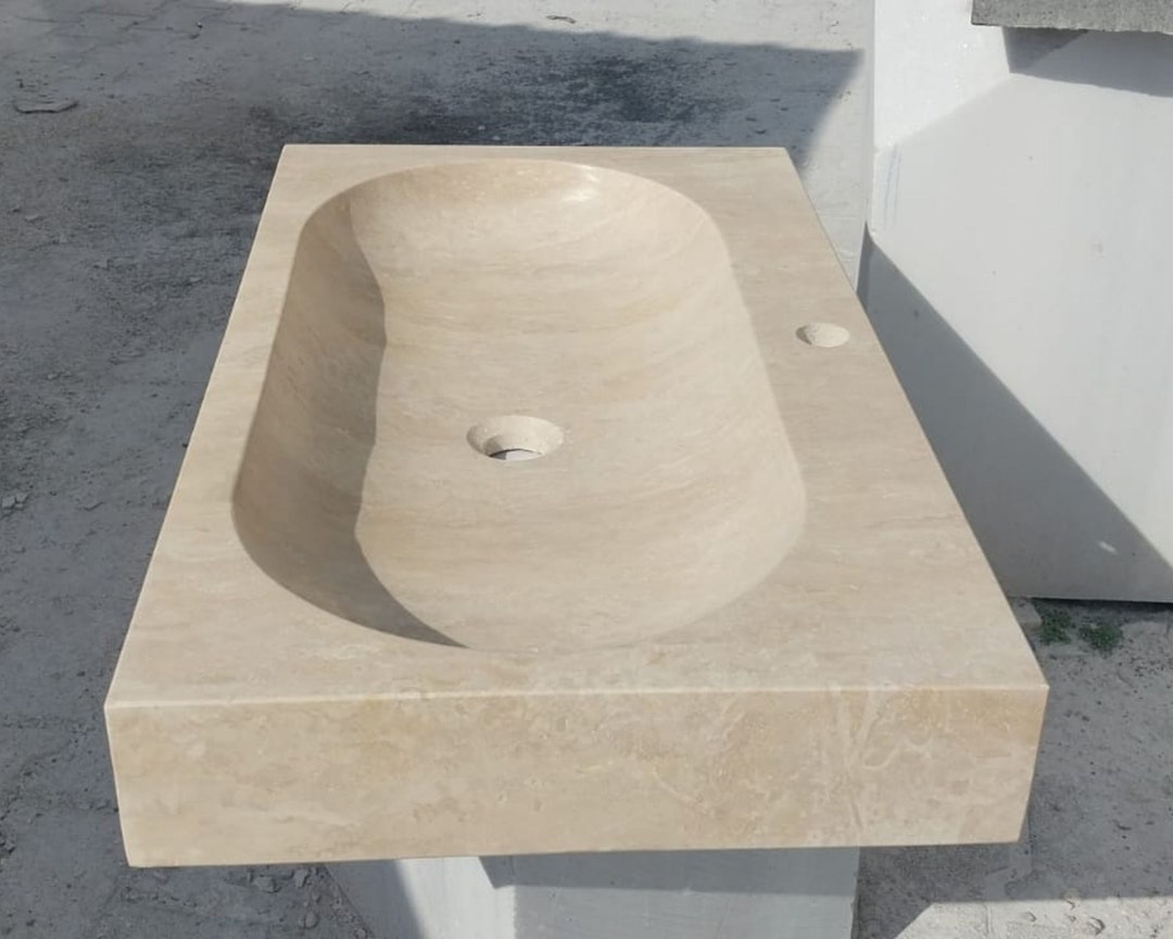 Travertine Sink, Wall Mounted Sink, Marble Sinks, Special Order ...