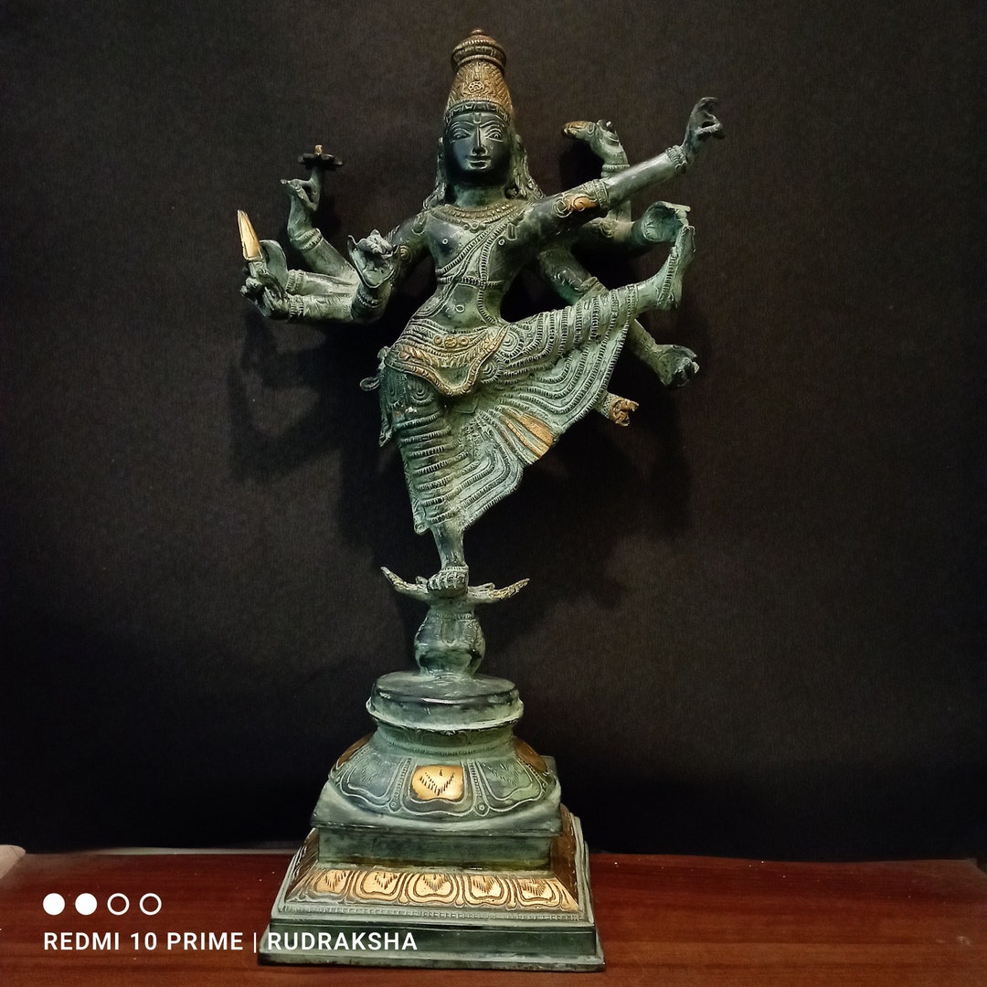 Brass Trivikrama Vishnu Statue: Vamana Avatar, Hindu Decor (42cm) - Etsy