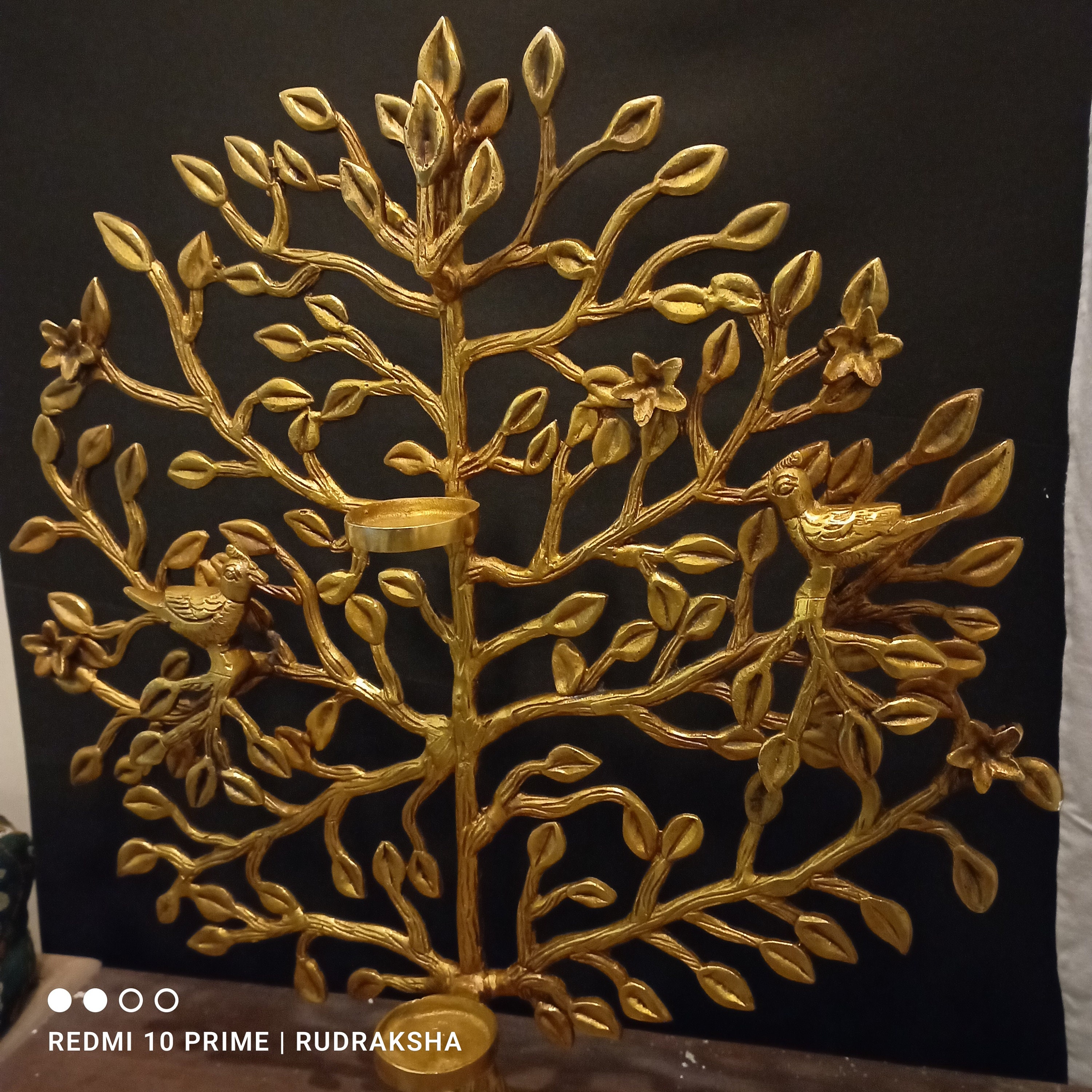 Kalpavriksha Tree With Candle Holders Brass Tree of Life 43.CM - Etsy