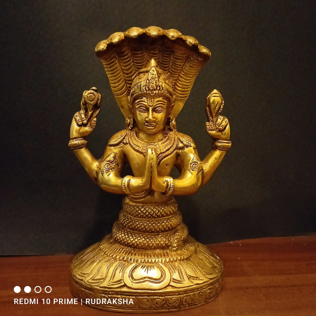 Patanjali Idol, 23.CM Big Size Brass Lord Patanjali Statue, Ptanjali ...