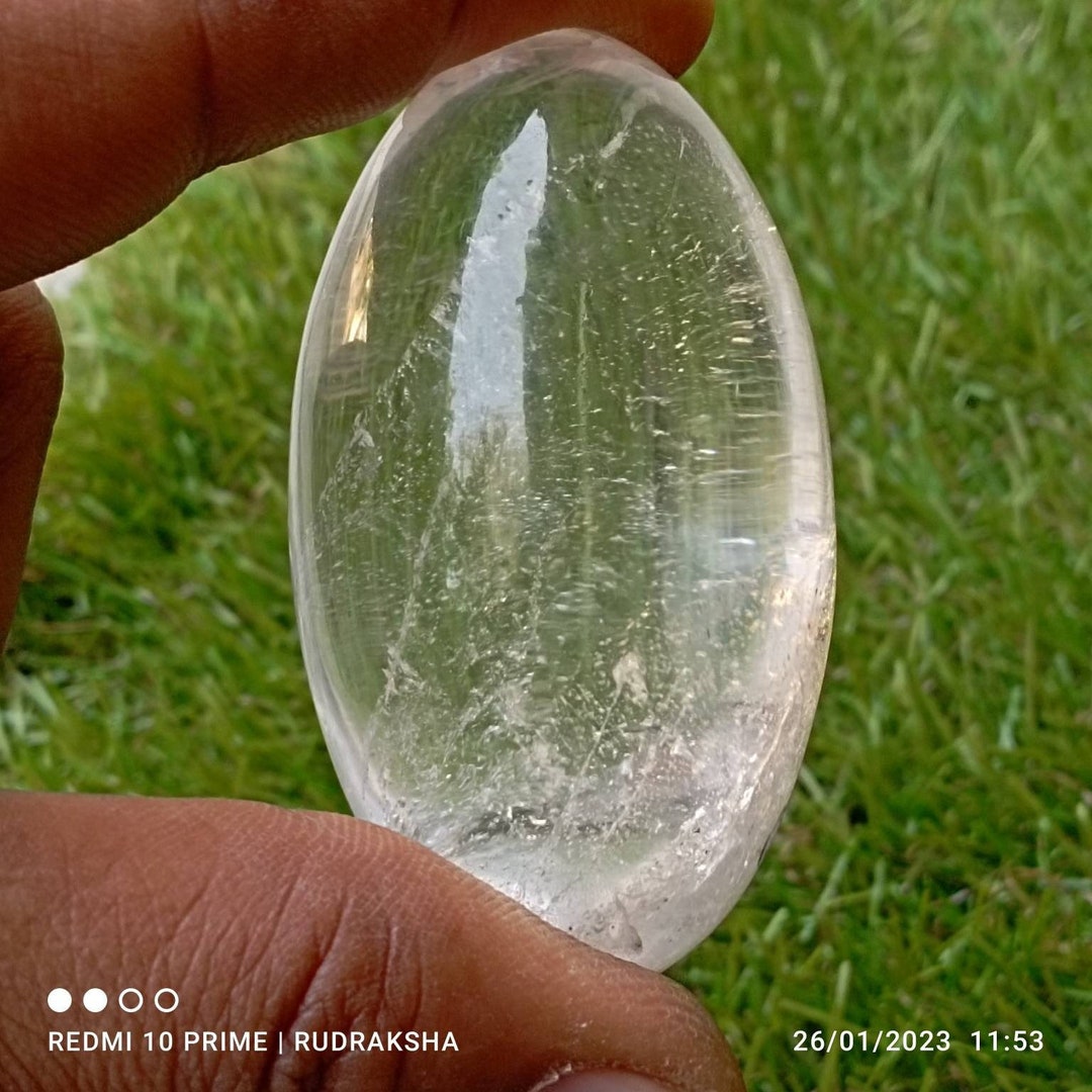 100% Natural Clear Quartz Shiva Lingam Lord Shiva/ Natural Crystal ...