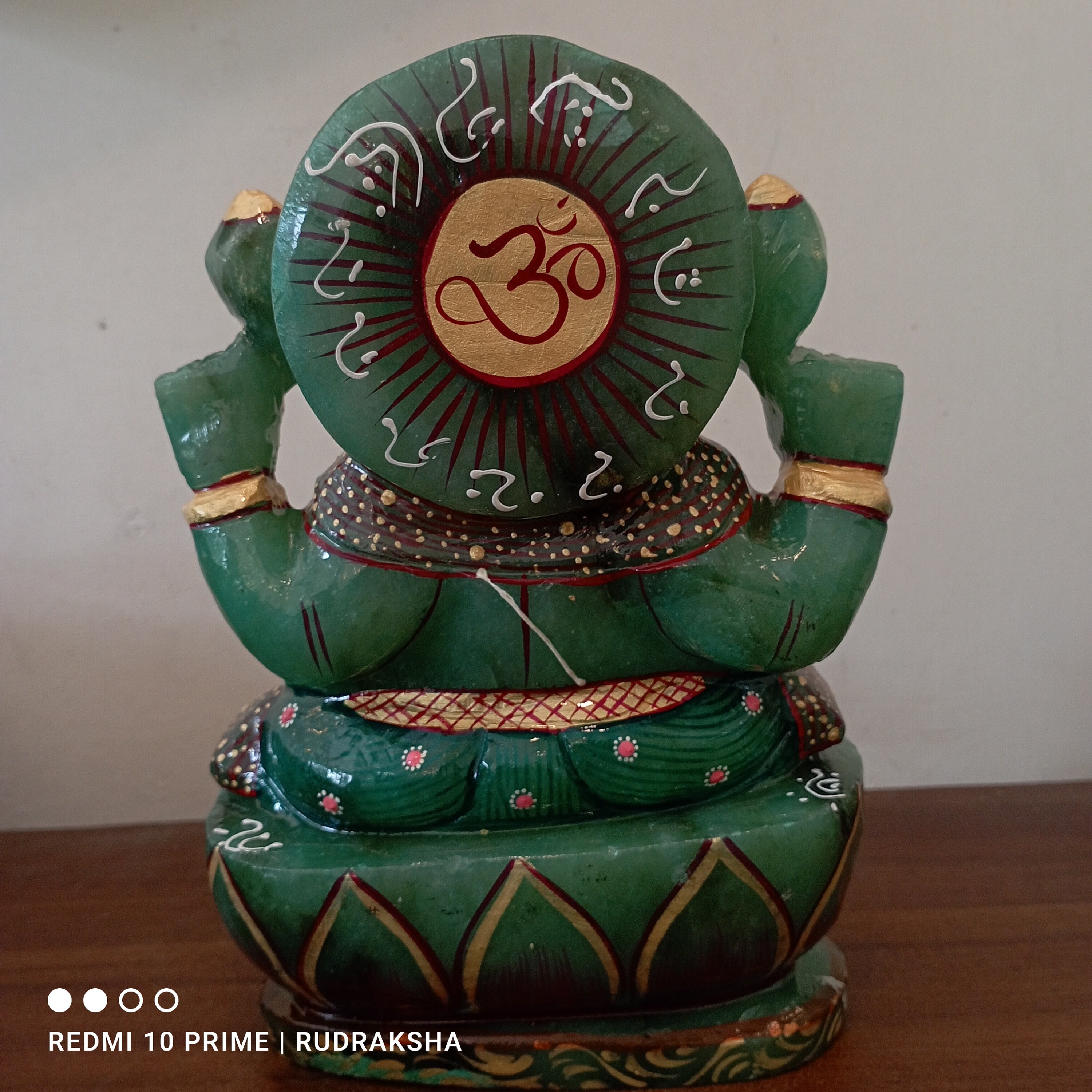 Home Decor Ganesha Statue Lord Ganesha Idol in Green Jade - Etsy