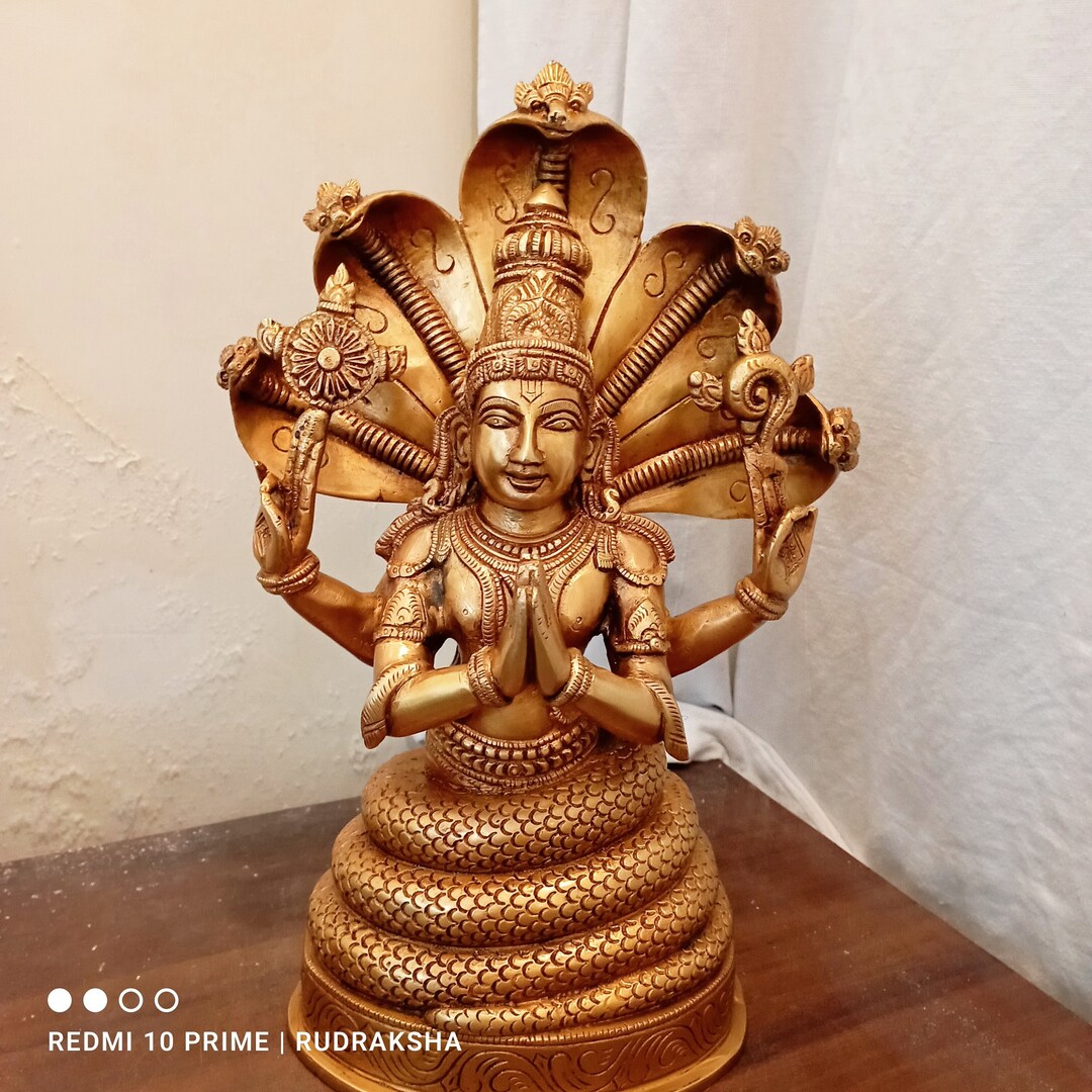 Patanjali Idol, 30.CM Big Size Brass Lord Patanjali Statue, Ptanjali ...