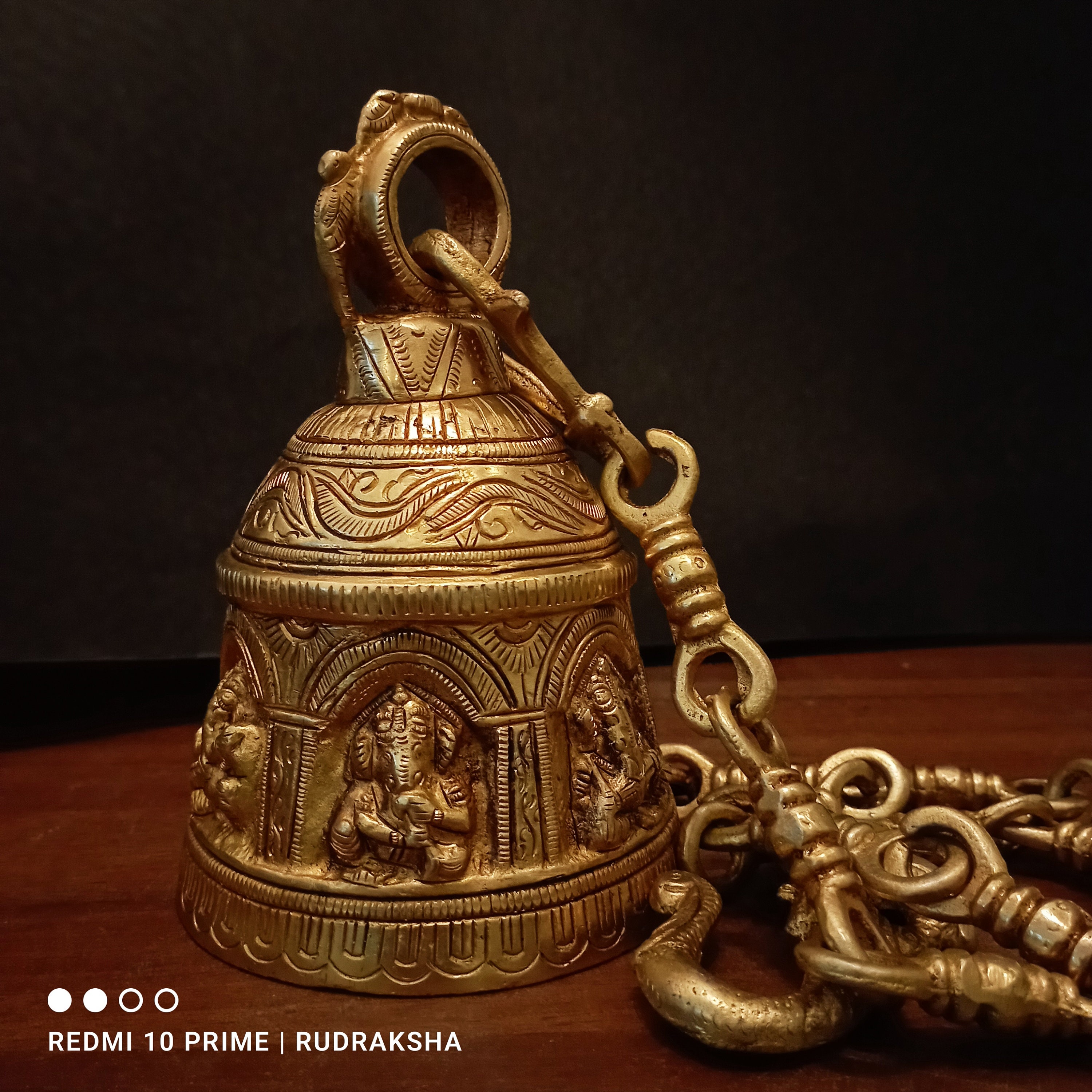 Ganesha Brass Hanging Bell Hanging Decor Chain for Home - Etsy