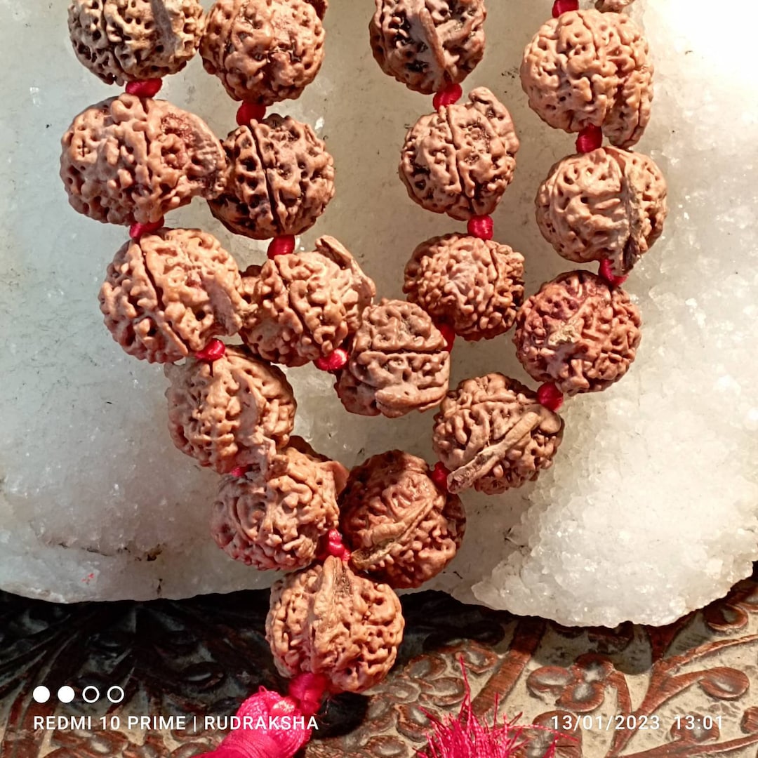 Ganesh Rudraksha Mala/ Ganesha Rudraksh Wristlet Nepal Lab Certified - Etsy