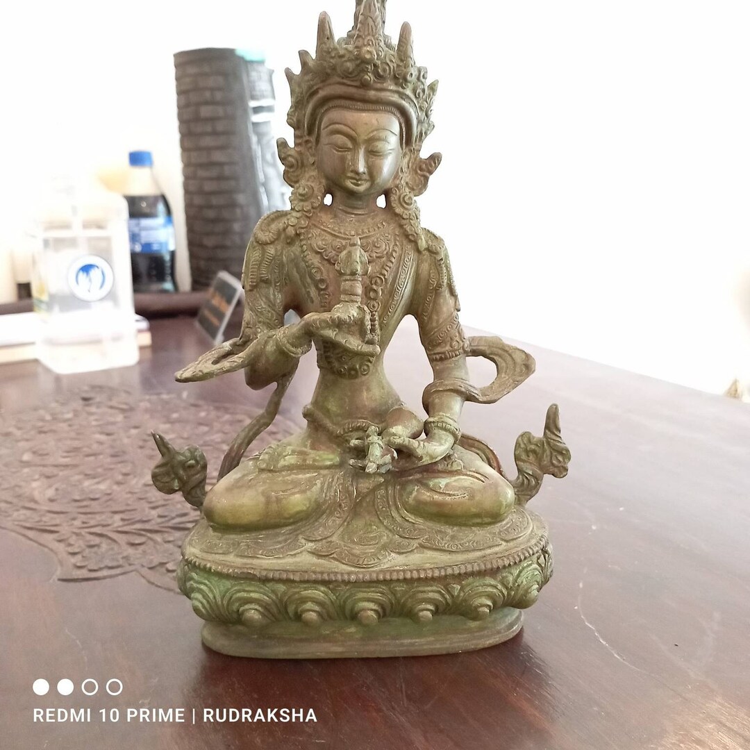 Tara Statue, Tara Figurine, 9 Inch Tara Statue, Dolma (green Tara ...