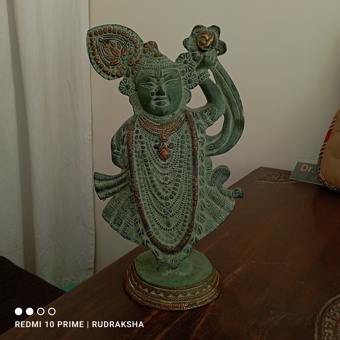 Brass Shreenath Ji/krishna Statue Brass Statues, Dwarikadhish Shrinath ...