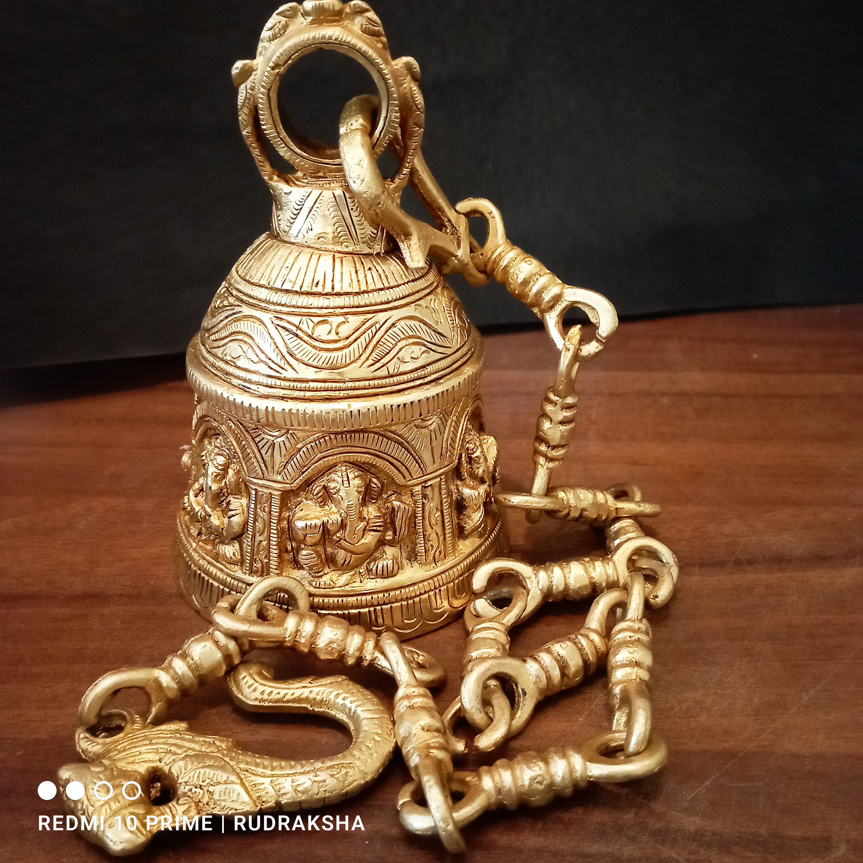 Ganesha Brass Hanging Bell Hanging Decor Chain for Home - Etsy
