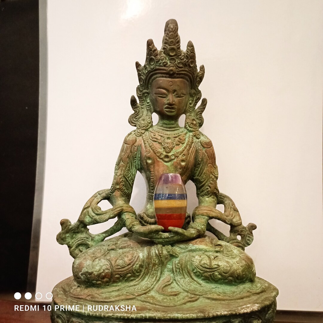 Avalokiteshvara Statue 23.CM| Bodhisattva Brass Figure | Chenrezik ...