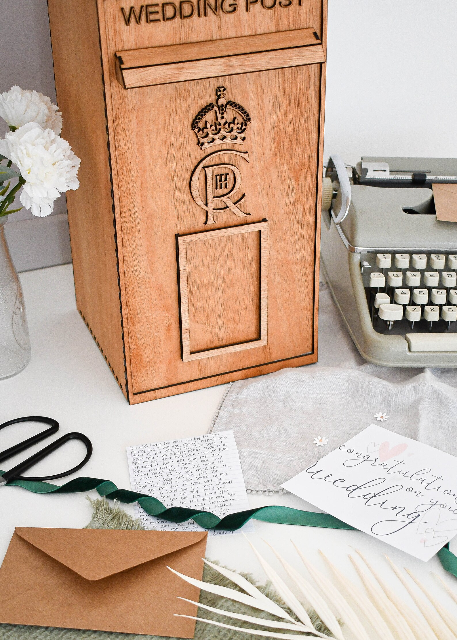 Wedding Card Post Box King Charles Edition 2024 Free Customisation DIY ...