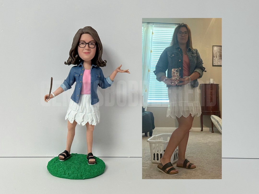 Woman Bobble Head Custom Personalized Bobblehead for Her - Etsy