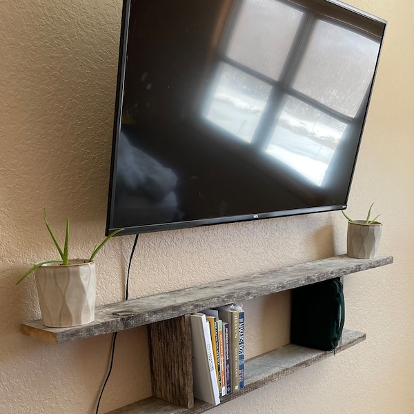 Floating Tv Shelf Wood - Etsy