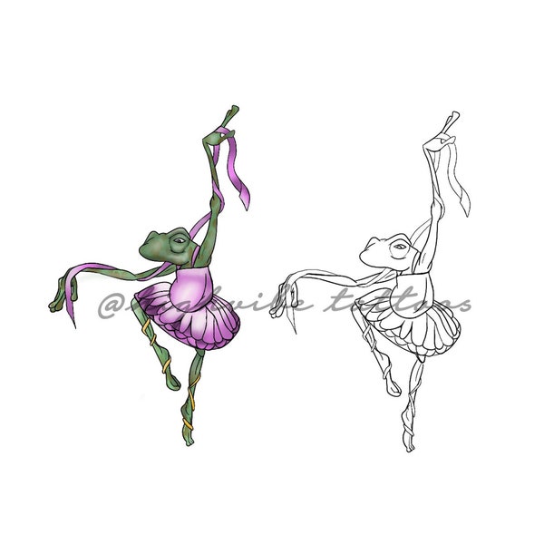 Ballerina Frog - Etsy