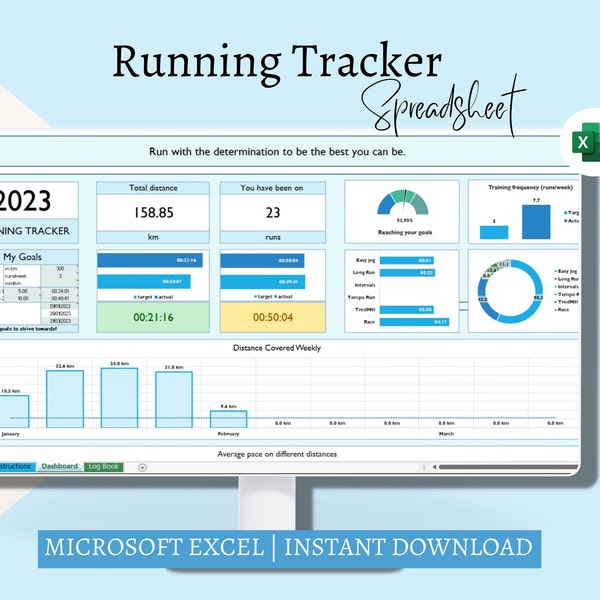 Tracker Running Tracker - Etsy