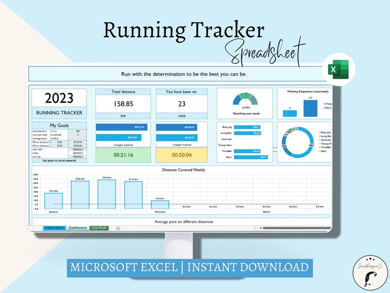 Ultimate Running Tracker | Jog Journal 2.0 | Half Marathon | Long ...