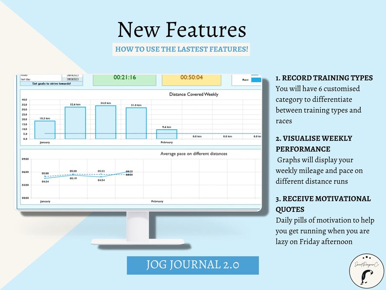 Ultimate Running Tracker | Jog Journal 2.0 | Half Marathon | Long ...