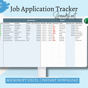 Job Application Tracker Career Progress Monitor Interview Organizer ...