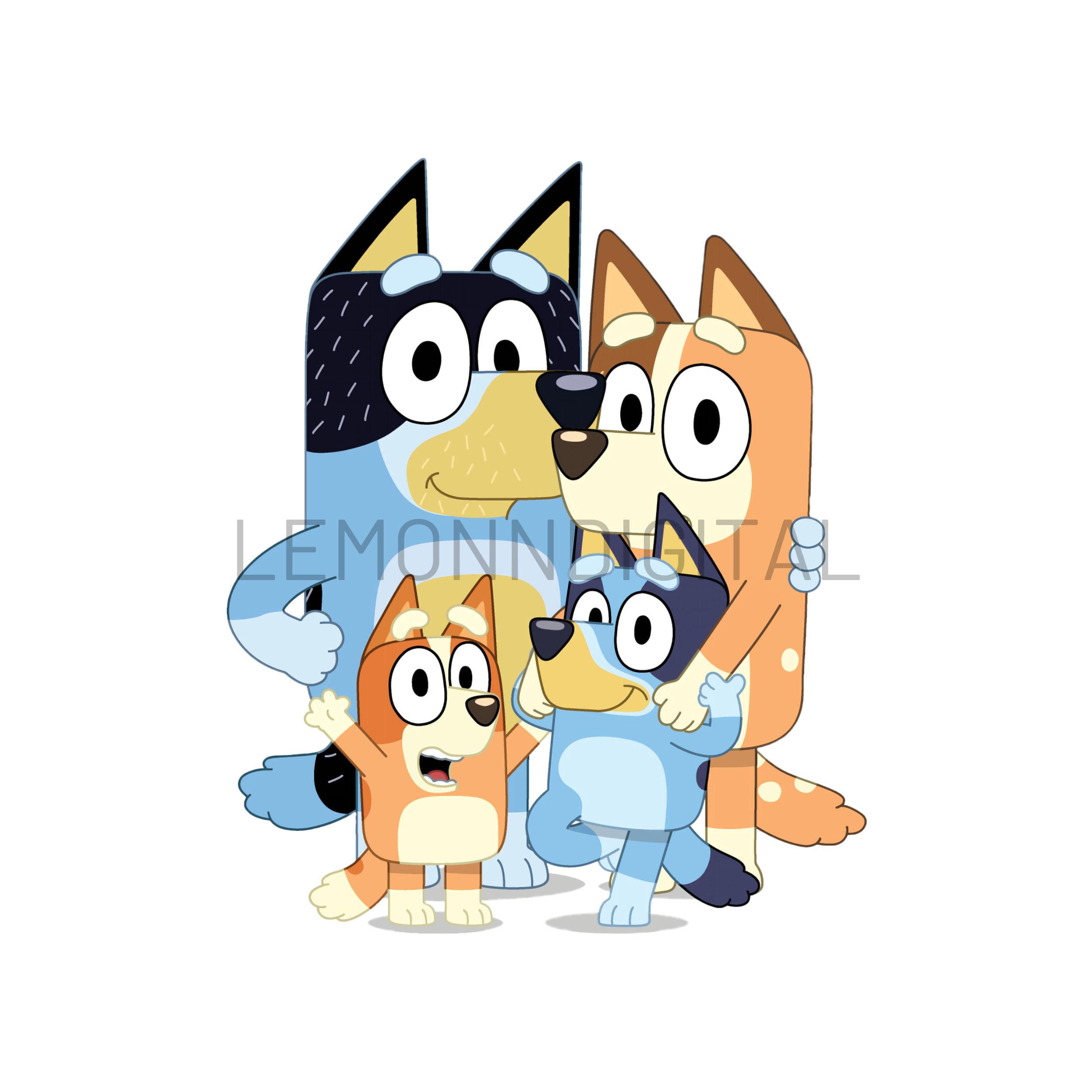 Bluey Family Png Bluey PNG Bluey Bingo Png - Etsy Hong Kong