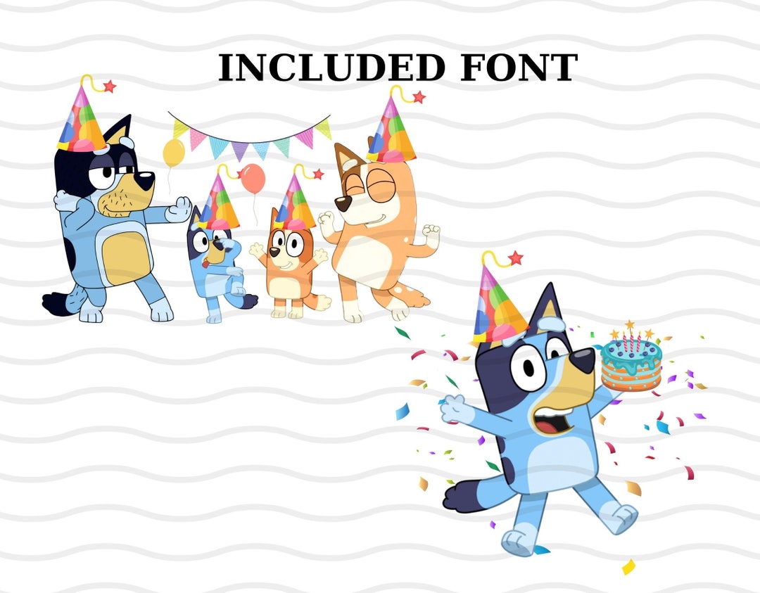 Bluey Family Party Png Bluey Birthday PNG Bluey Party Png - Etsy Australia