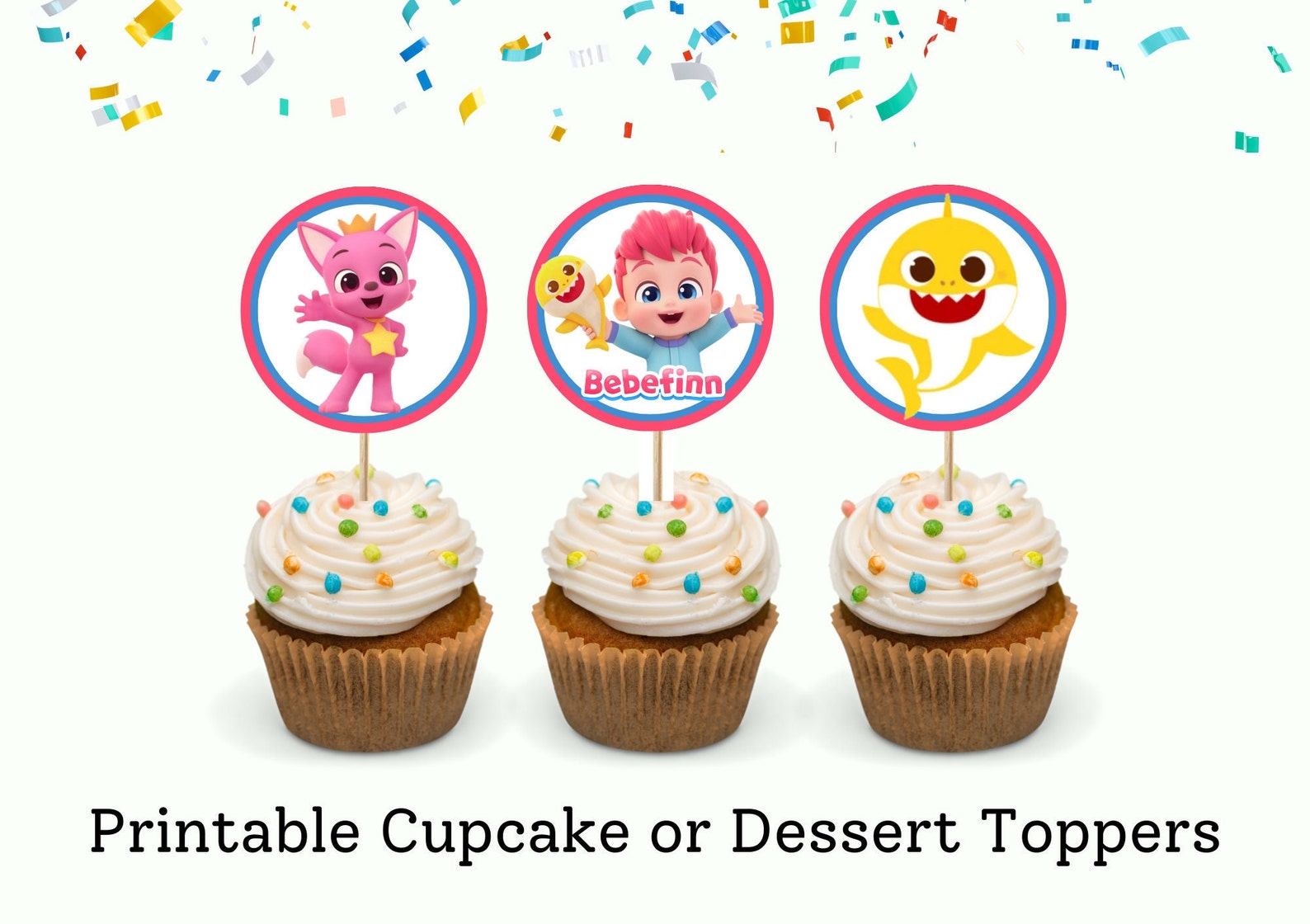 Printable Bebefinn Cupcake Toppers - Etsy
