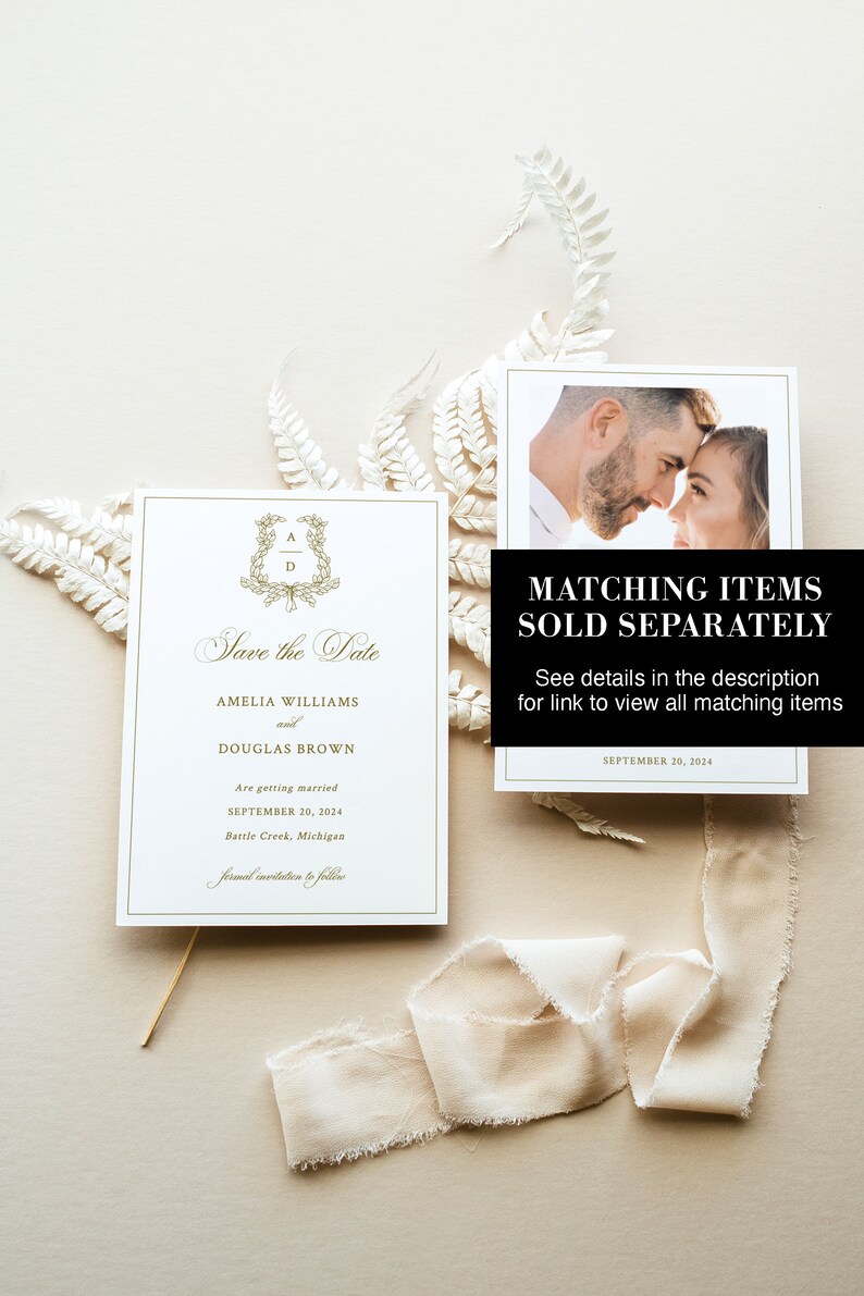 Wedding Monogram Welcome Sign Template With Gold Botanical - Etsy