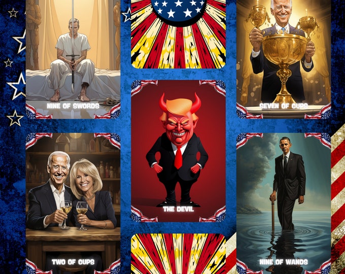 United States of Tarot Deck: Political Tarot With Guidebook - Etsy