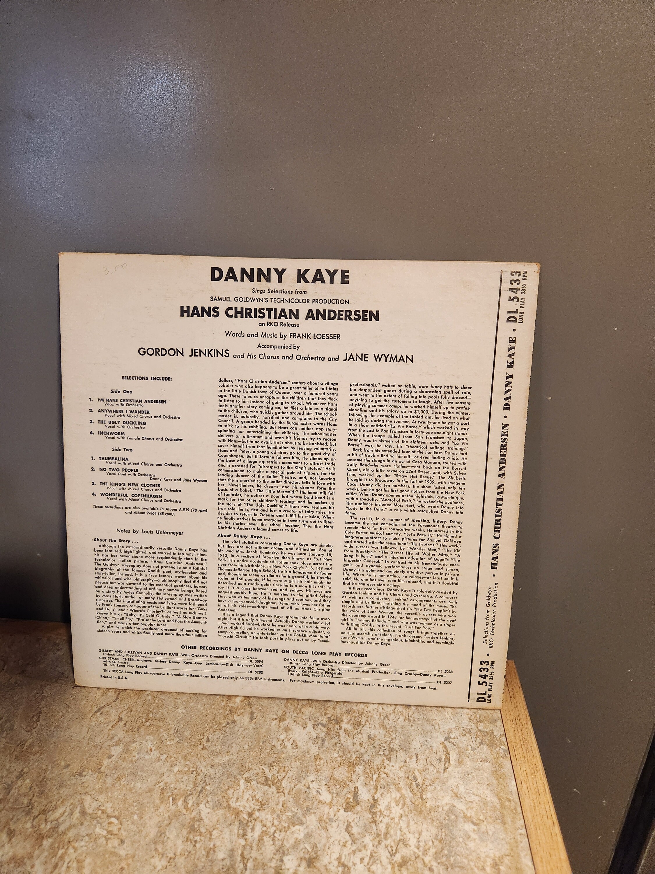 Danny Kaye Sings Hans Christian Anderson - Etsy