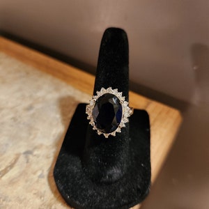 Avon RJ Signed Blue Sapphire/ Clear Cubic Zirconia 125 Anniversary ...