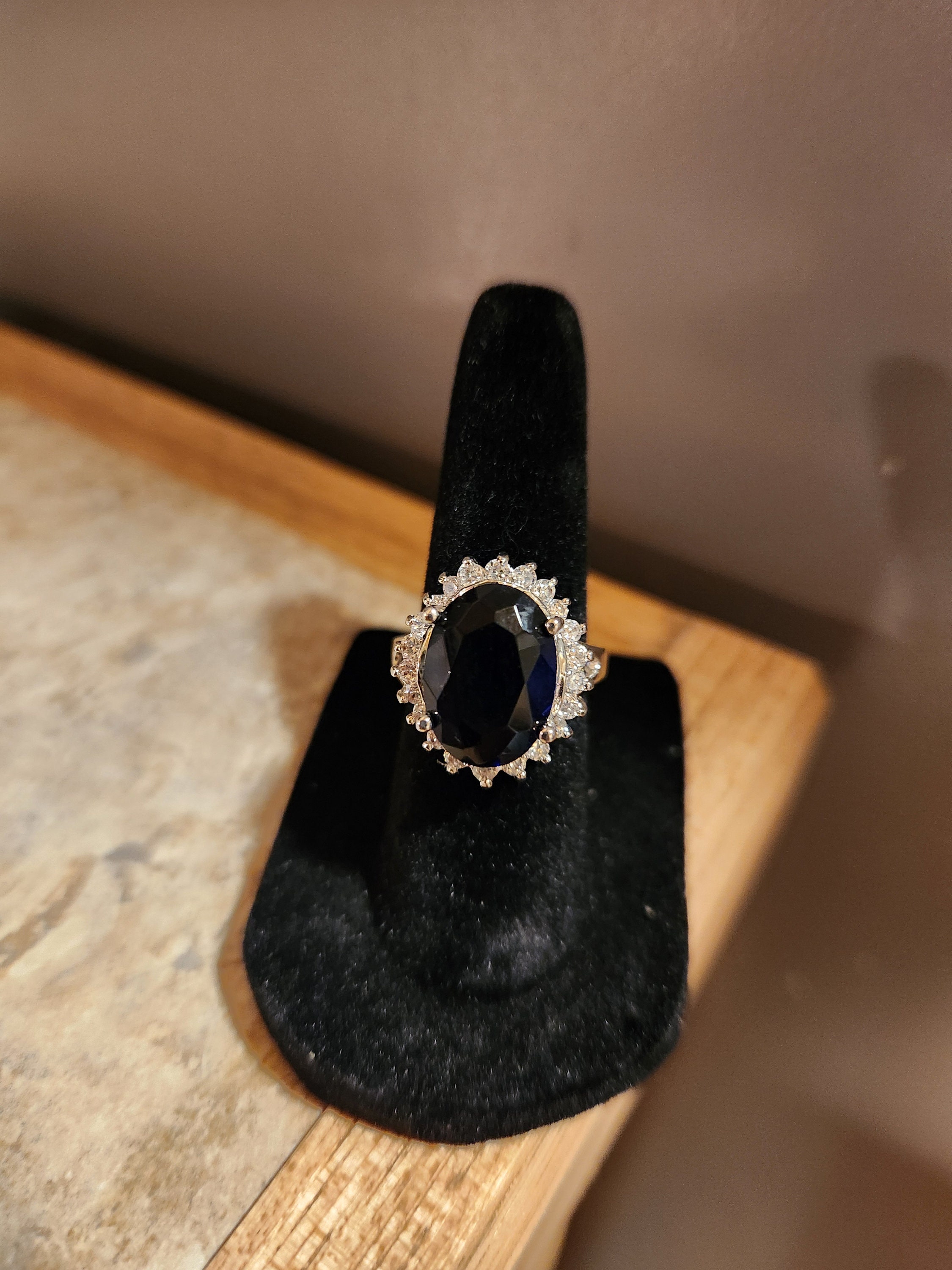 Avon RJ Signed Blue Sapphire/ Clear Cubic Zirconia 125 Anniversary ...