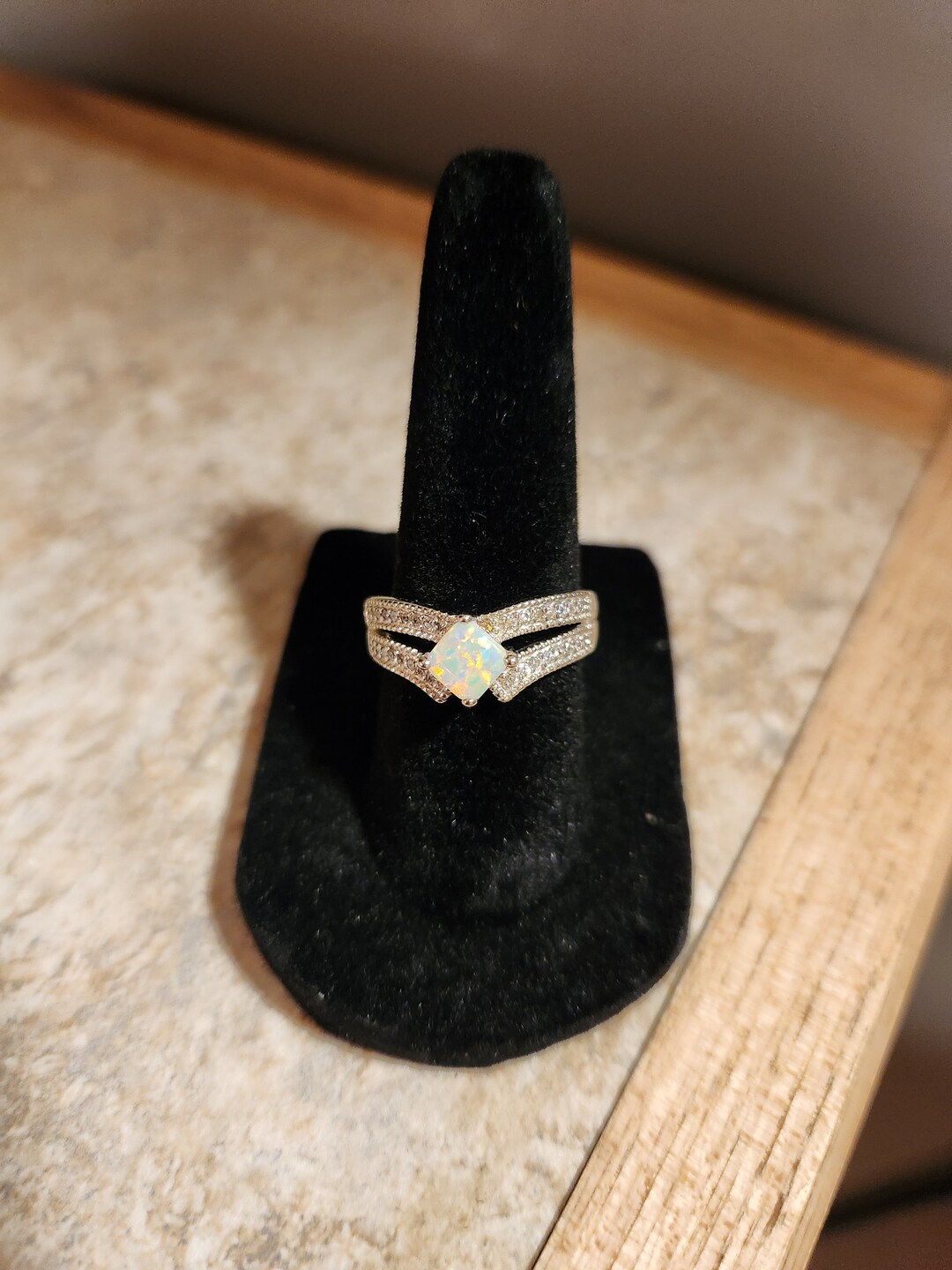 Sterling Silver 925 NVC Fire Opal Ring Size 6 - Etsy