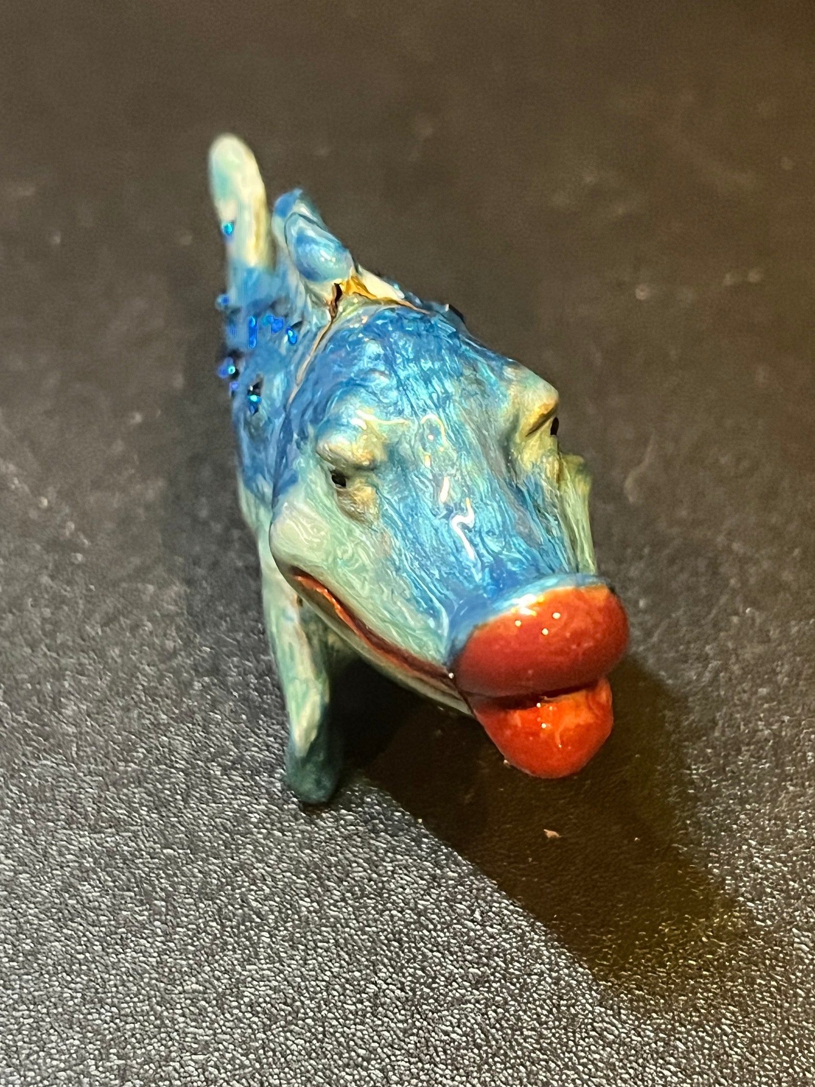 Kissy Fish Trinket Box. This is a Kissy Fish Done in Blue Sworovski ...