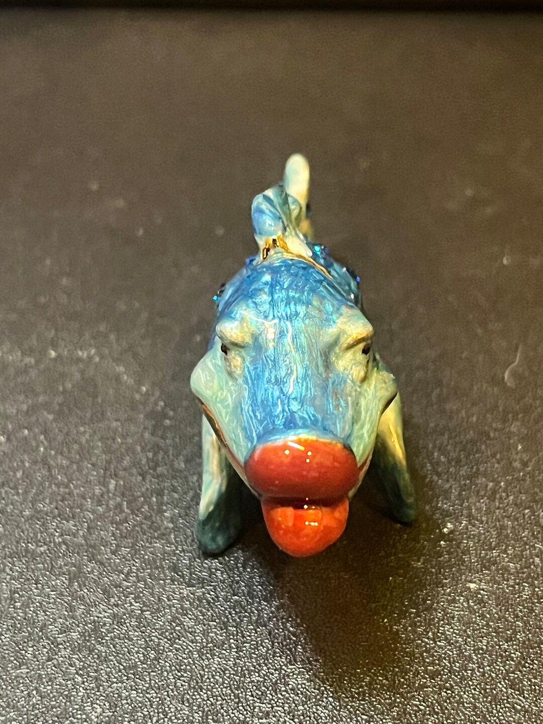 Kissy Fish Trinket Box. This is a Kissy Fish Done in Blue Sworovski ...