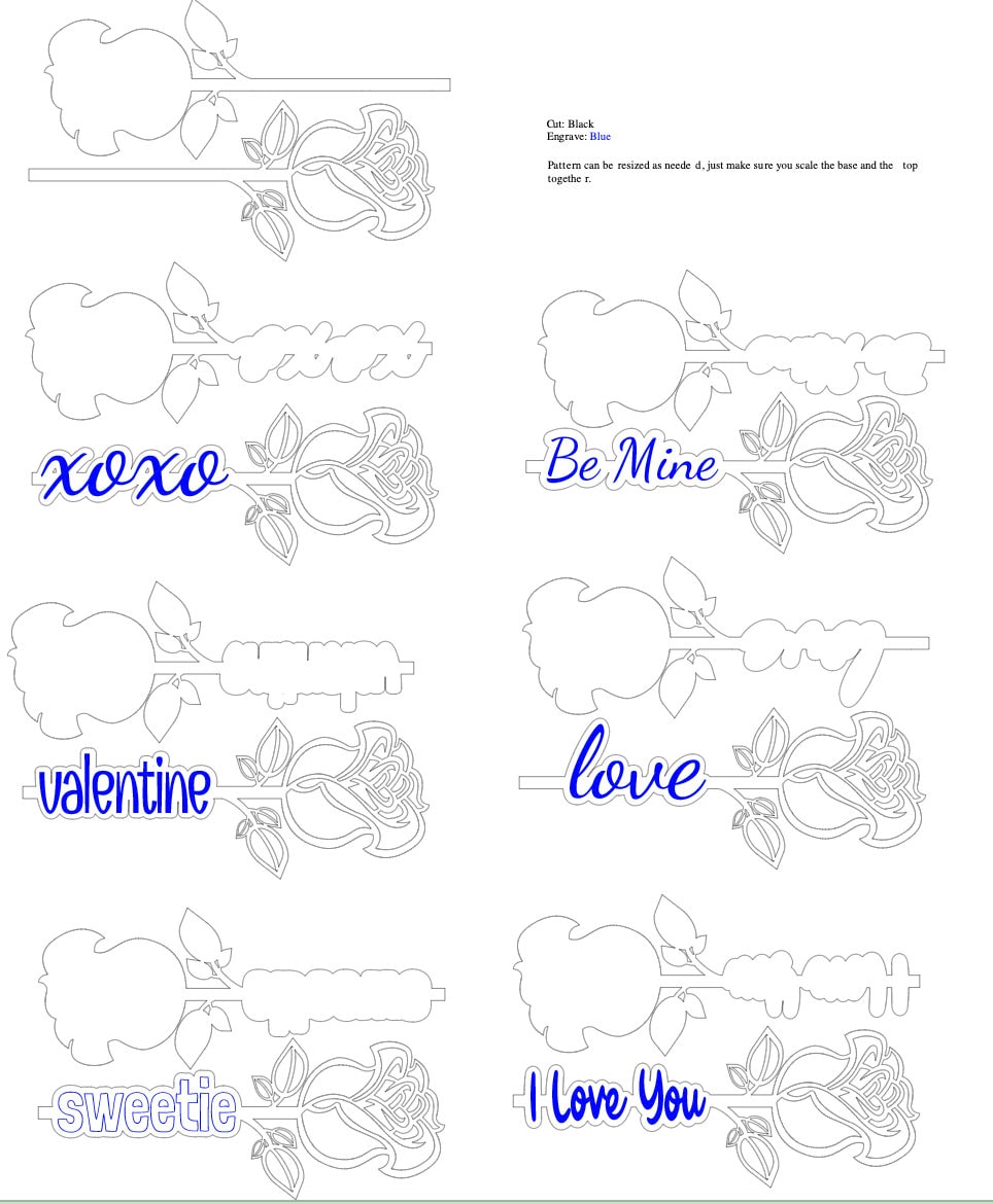 Rose Laser Cut File for Xtool m1&d1glowforge or Any Laser - Etsy Canada