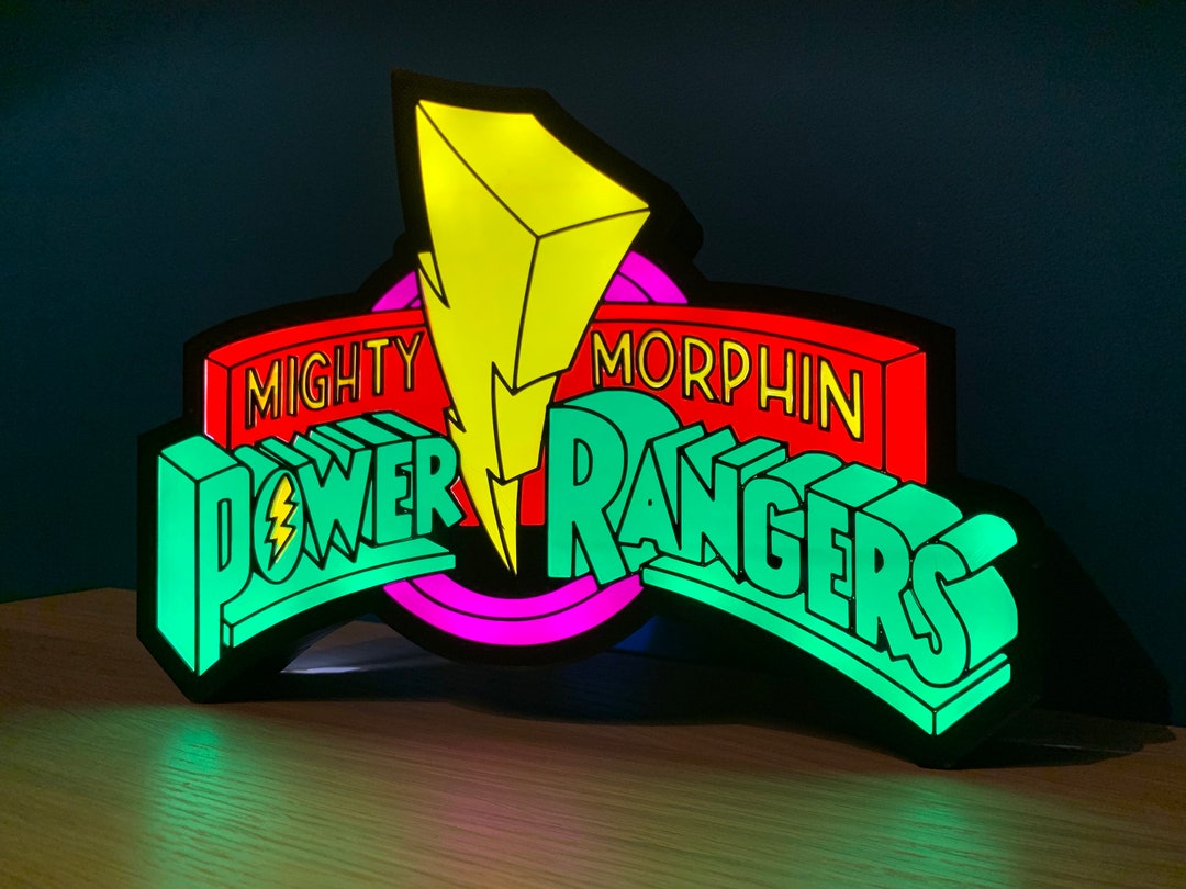 Power Rangers Light Sign - Etsy