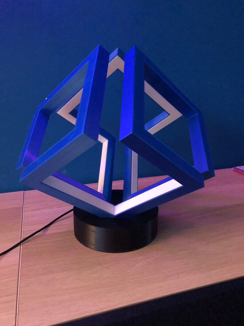 Multi-color LED Infinity Cube Lamp - Etsy