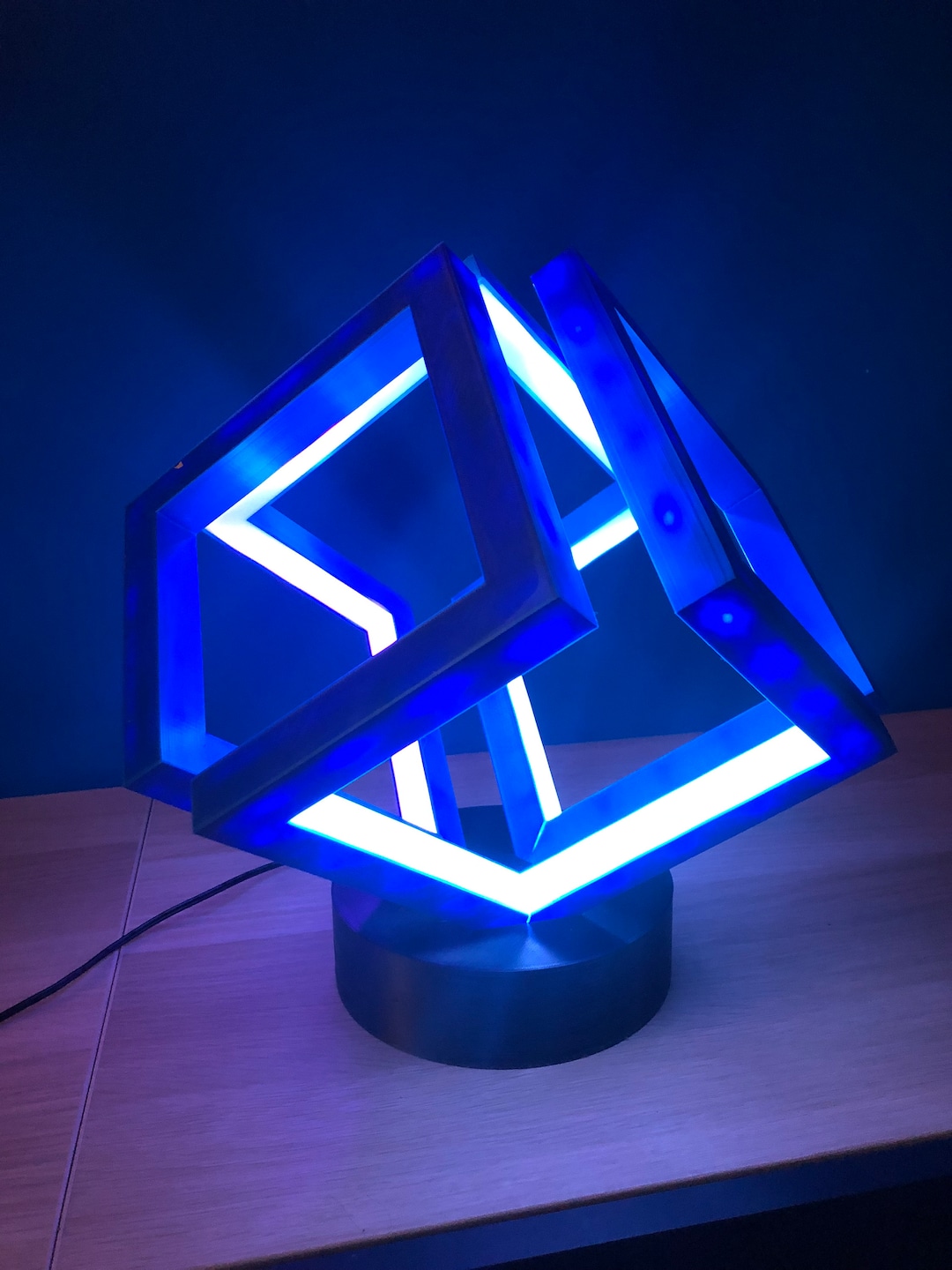 Multi-color LED Infinity Cube Lamp - Etsy
