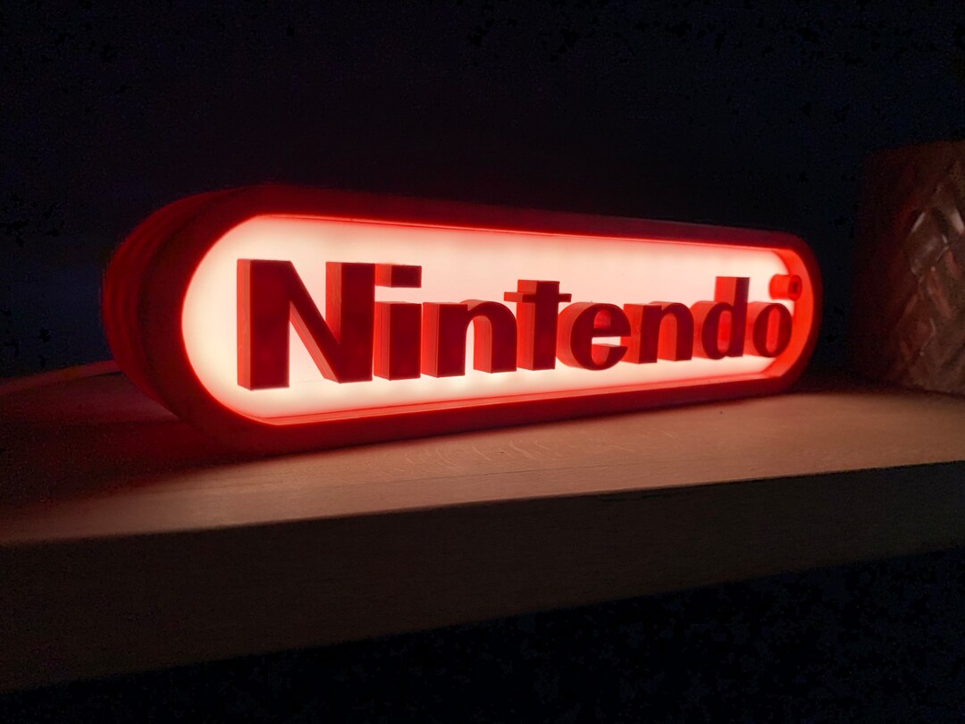 Illuminated Nintendo Sign Gamers - Etsy