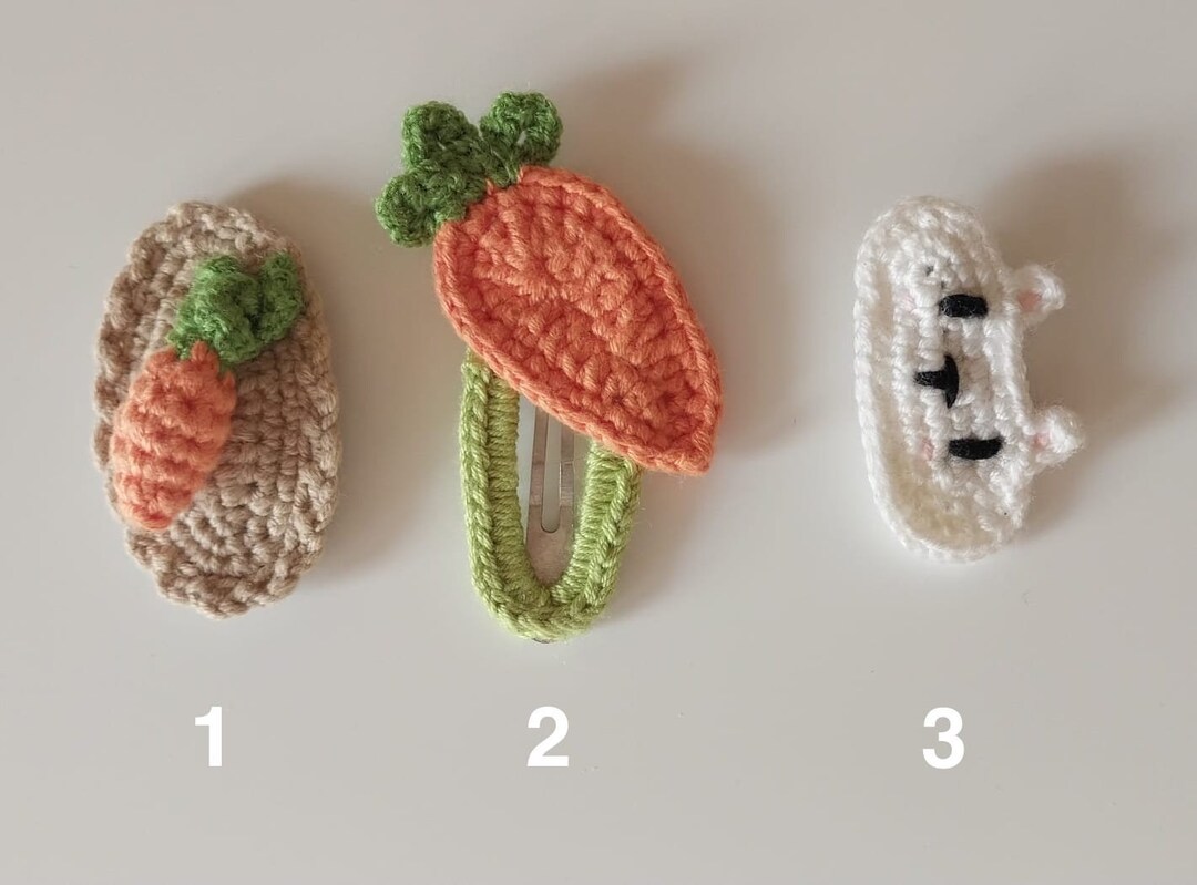 Crochet Hairpin,amigurumi Hair Accessories for Girls, Handmade Hairpin ...