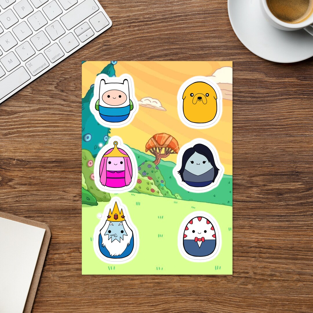 Adventure Time Unofficial Squishmallow Fanart Sticker Sheet Series 1 - Etsy