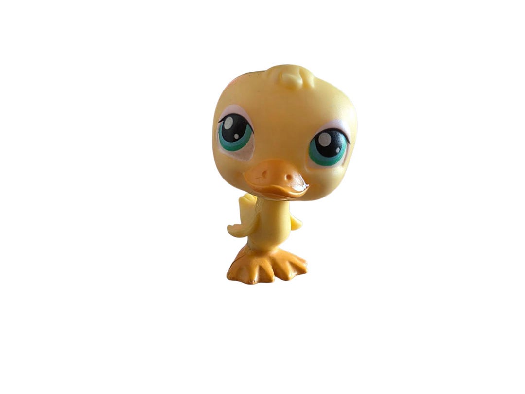 Littlest Pet Shop LPS Yellow Duck #150 Teal Eyes Hasbro Vintage 2006 - Etsy