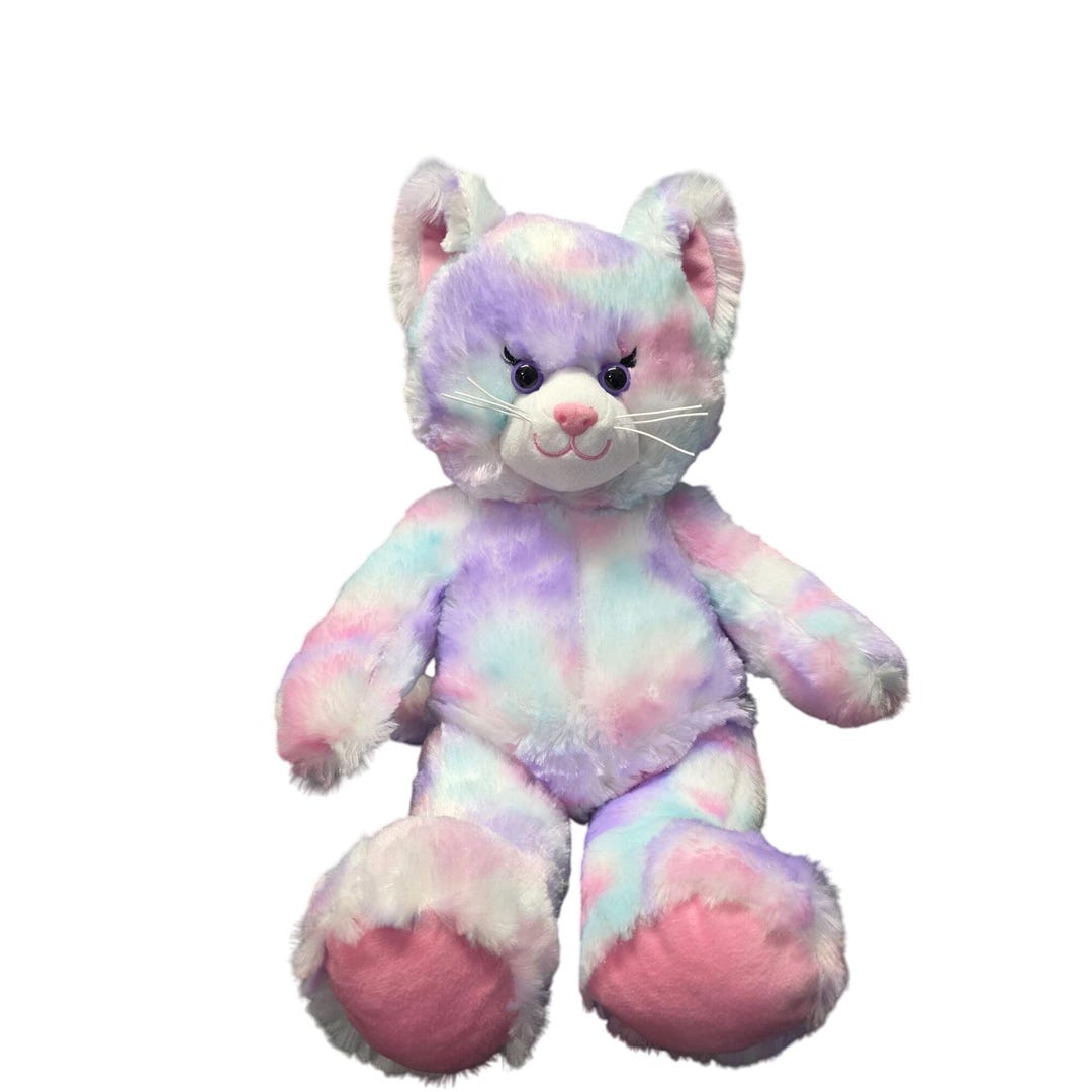 Pastel Swirl Kitty Stuffed Animal Build-a-bear Plush - Etsy