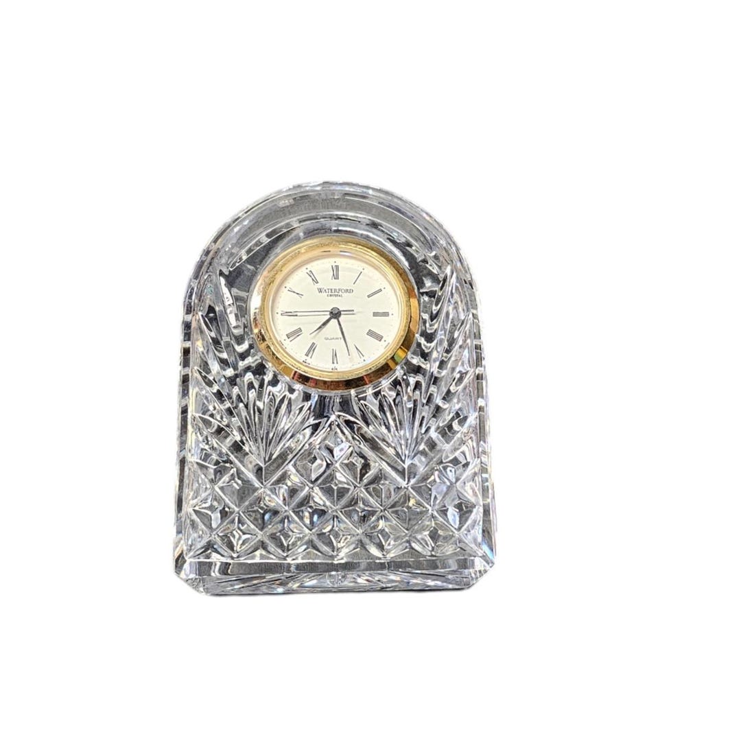 Vintage Waterford Crystal Small Desk Clock Paperweight - Etsy