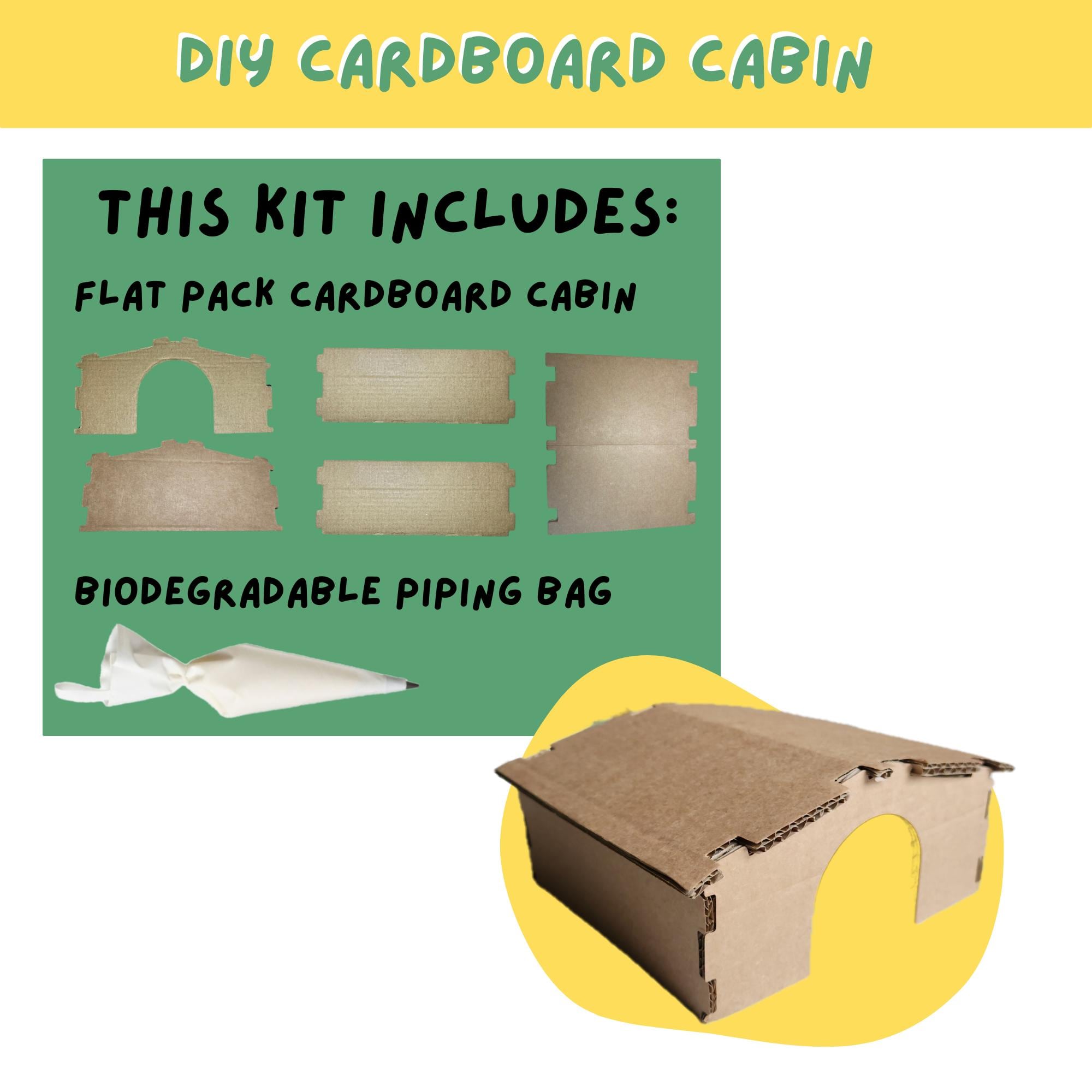 DIY Cardboard Hamster Cabin: Enrichment Hide House Cage Accessory - Etsy