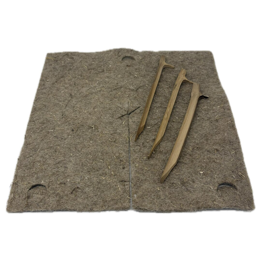 Eco Flax Fibre Mulch Mat - Natural Weed Barrier & Moisture Retainer for ...