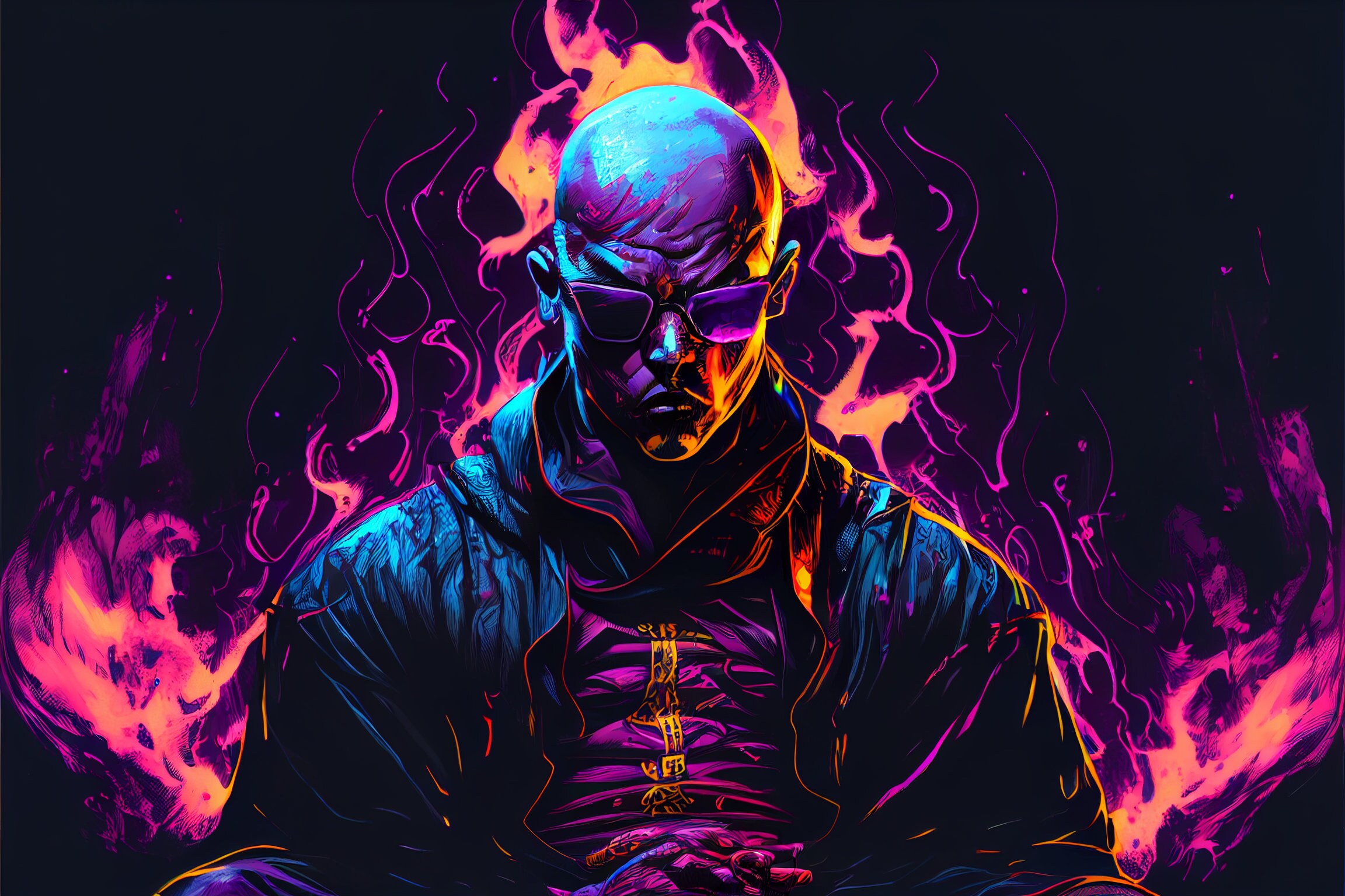Cyberpunk Monk SVG PNG High Quality Digital Download - Etsy