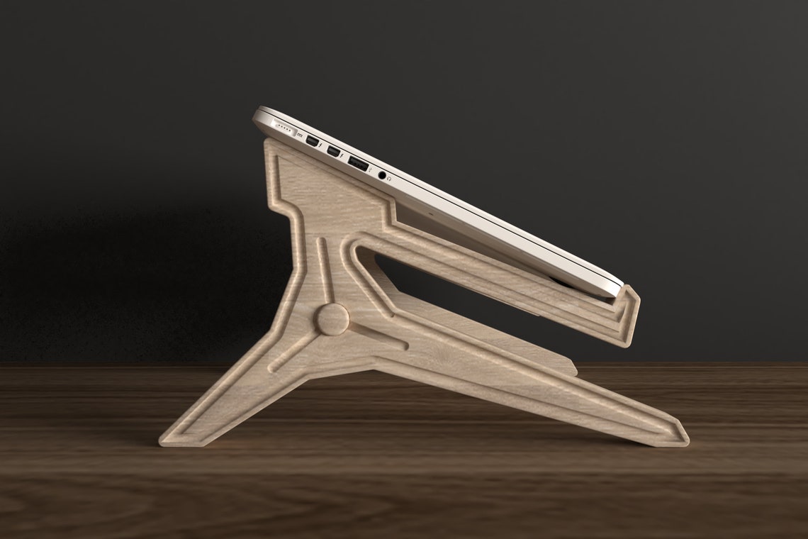 DIY Portable Wooden Laptop Stand, Printable Instant Digital File ...